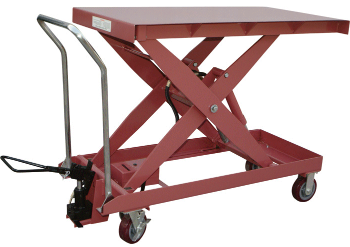 Hand Trucks R Us - Industrial Foot-Operated Lift Table Cart — 2,200Lb ...